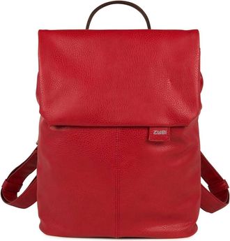 zwei Damen City-Rucksack Mademoiselle.M MR13 Tagesrucksack 7 Liter, gepolstertes Laptopfach, Magnet-Verschlussklappe, Hauptfach mit Rei&szlig;verschluss, R&uuml;ckenp