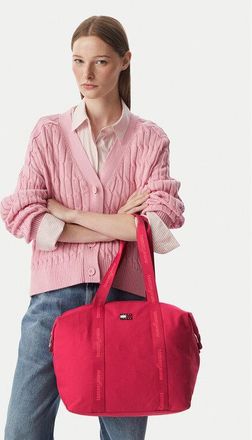 Tommy Jeans Handtasche Tjw Ess Daily Tote AW0AW19039 Rot