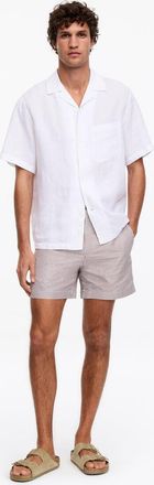 Arket Seersucker-Badeshorts -Lila