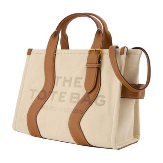 Marc Jacobs Womens The Medium Tote Shopper Bag - Marc Jacobs Cotton Beige Totes-Shopping-Bags