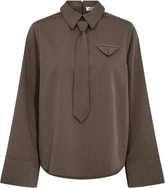 Co'Couture Damen, Blusen & Hemden, Braun, XLGr&ouml;&szlig;e