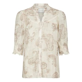 Neo Noir Diana Faded Paisley Blouse - Femme - Blouses et Chemises - Beige - Taille: 40 FR