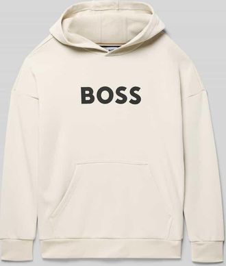 HUGO BOSS Regular Fit Hoodie aus Baumwoll-Mix Modell IVORY