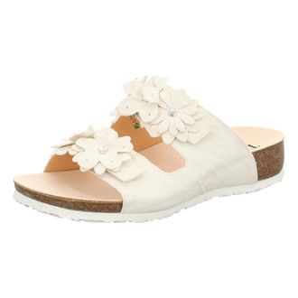 Think Damen Julia Chromfrei Gegerbte Nachhaltige Pantolette, Ivory 1000, 41 EU