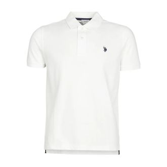 U.S.Polo Association Wei&szlig;e Baumwoll-Polohemd King - - Tops - Herren - Wei&szlig; - XL