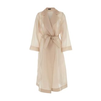 Pla&icirc;n Plain, Femme, Manteaux, Beige, Taille: 40 FR Trench-Coat Ceintur&eacute;