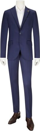 Sartoria Latorre Einreihiger Anzug aus Schurwolle mit fallendem Revers in