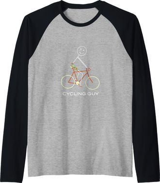 Whyitsme Design Herren Lustiges Herren Radfahren Guy Boys Biking Raglan