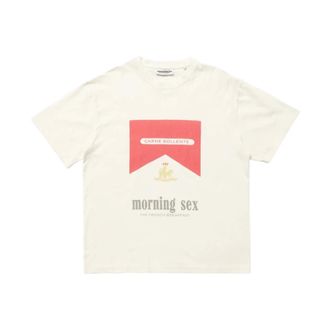 Carne Bollente Homme, Tops, Blanc, Taille: M Breakfast In Bed T-Shirt