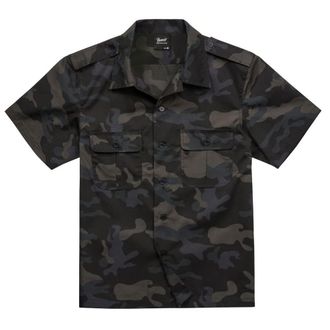 Brandit US Ripstop Shirt Short Sleeve, Farbe: darkcamo, Gr&ouml;&szlig;e: 3XL