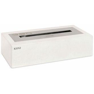 Kiini Kiini - imara Freistehender Biokamin Tisch-Biokamin + 1L ethanolfrei Wei&szlig;