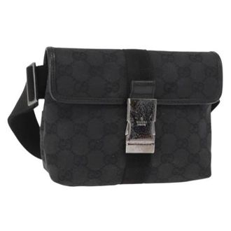 Gucci Pre-owned Canvas Umh&auml;ngetasche - - Pre-owned - Damen - Schwarzk - ONE SIZE