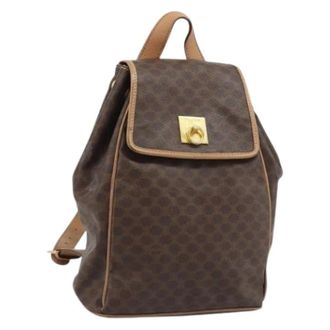 Celine Pre-owned Macadam Canvas Rucksack - - Pre-owned - Damen - Braun - ONE SIZE