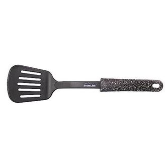 STONELINE Spatule à Fente avec Support Plastique, env. 33 x 8 cm, Ustensiles de Cuisine, Plastique, pour Poêles et Casseroles à Revêtement Antiadhésif, Optique 