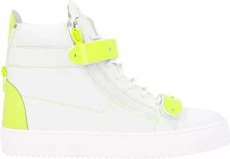 Giuseppe Zanotti Giuseppe Zanotti Low-Top Sneaker - White Leather Sneakers - Gr. 40,5 (EU) - in Gelb - für Damen