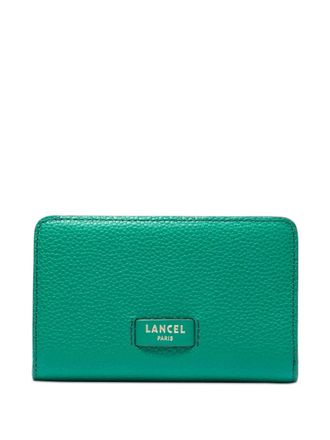 Lancel portefeuille en cuir &agrave; design pliant - Vert