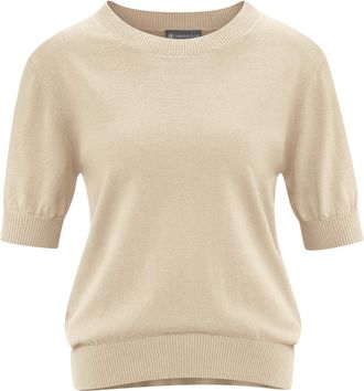 Hempage Hempage Damen vegan Strickshirt Gobi Beige