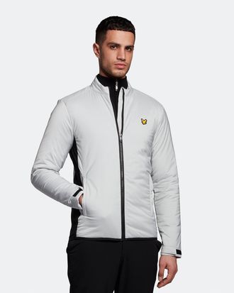 Lyle & Scott Golf Primaloft Jacke in Wei&szlig;