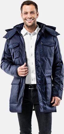 Vincenzo Boretti Winterjacke Stehkragen mit abnehmbarer Kapuze