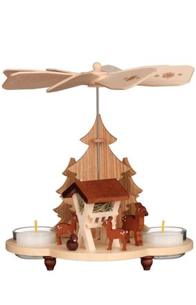 Christian Ulbricht 1-st&ouml;ckige Pyramide Waldf&uuml;tterung Natur - 19,5 cm