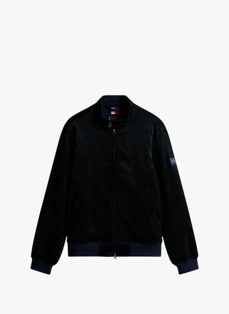 Tommy Hilfiger Blouson aspect velours c&ocirc;tel&eacute; en coton m&eacute;lang&eacute;