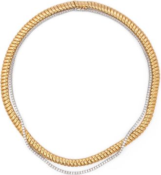 Anita Ko 18KT yellow and white gold Hepburn diamond necklace set