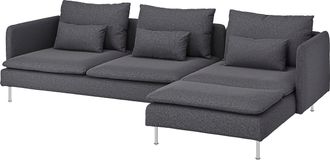 IKEA S&Ouml;DERHAMN 4er-Sofa mit R&eacute;camiere
