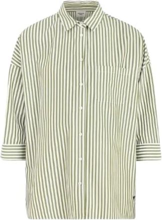 Max Mara Hemdkragen aus reiner Baumwolle - - Blouses & Shirts - Damen - Gr&uuml;n - 2XS