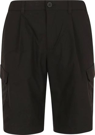 Herno Homme, Shorts, Noir, Taille: XL Pleated Cargo Shorts