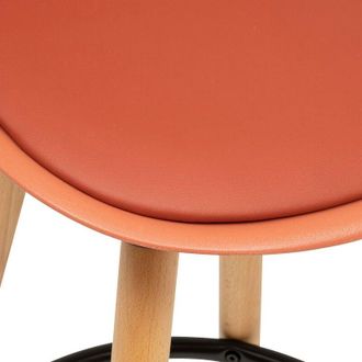 Atmosphera Atmosphera - Tabouret bar déco style scandinave Maxon Couleur: Terracotta