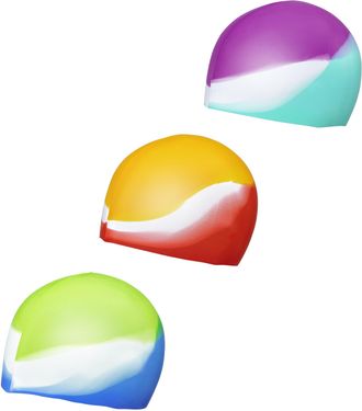 Bestway Badekappe Lil Color Wave, ab 3 Jahren, Silikon, Kindergröße, leuchtende Farben, 100% Latex- und PVC-frei, 1 Stück