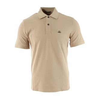 C.P. Company C.p. Company, Homme, Tops, Beige, Taille: 2XL Polo Coupe Droite