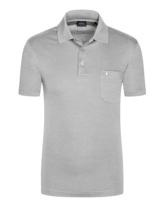 Ragman Glattes Poloshirt mit Brusttasche und Logo-Stickerei in