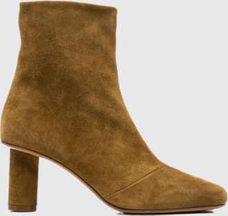 Forte_Forte Wildleder-Stiefeletten mit Blockabsatz und Rei&szlig;verschluss