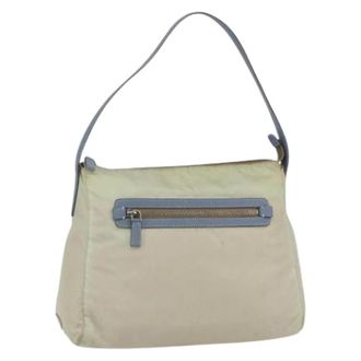 Prada Pre-owned Nylon Schultertasche - - Pre-owned - Damen - Beige - ONE SIZE