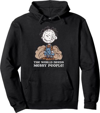 Peanuts Pig Pen Messy People Needed Organisierte Messe, Vintage-Stil Pullover Hoodie