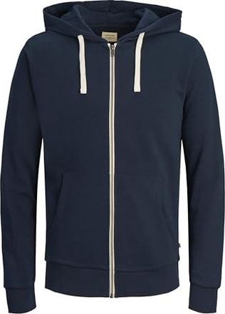 Jack & Jones Jjeholmen Sweat Zip Hood Noos, Veste Homme, Bleu (Navy Blazer Fit: Reg Fit), X-Small