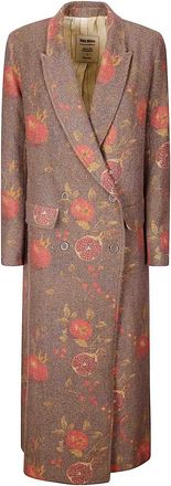 Uma Wang Manteau Au Genou - Multicolore