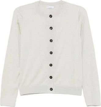 Brunello Cucinelli Cardigan - Femme - Pulls - Gris - Taille: 38 FR