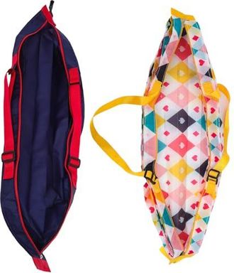 Soimiss 2 Pi&egrave;ces de Courses Pliable R&eacute;utilisable Grand Format Oxford Fourre-tout &agrave; Capacit&eacute; pour &Eacute;picerie March&eacute; Stockage Alimentaire et Usage Quotidien Bleu 