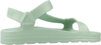 Lemon Jelly Flache Sandalen mit Klebeband - - Shoes - Damen - Gr&uuml;n - 39 EU