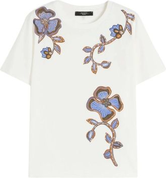 Max Mara Femme, Tops, Blanc, Taille: 36 FR Wkdpantera T-shirt