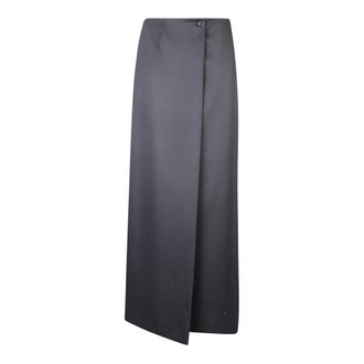 Givenchy Schwarzer Wollmohairrock Aw23 - - Skirts - Damen - Schwarzk - XS