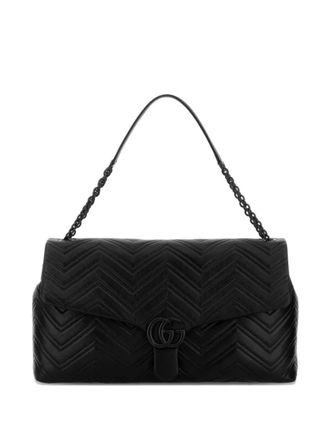 Gucci Hobo Bags - Quilted Black Handbag With Chain-Link Strap - Gr. unisize - in Schwarz - f&uuml;r Damen
