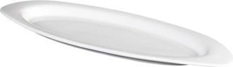 Holst Porzellan VLP 148 B1 Porzellan Platte 48 x 19 cm oval Vital Level - zweite Wahl Weiß, 2 Stück