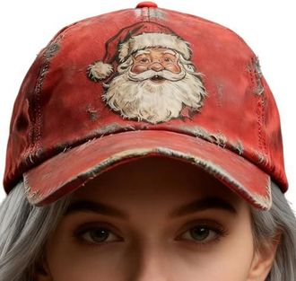 Generico Chapeaux De Baseball Pour Homme | Coiffure Vintage R&eacute;glable Et &Agrave; L,Chapeau De Camionneur P&egrave;re No&euml;l Festif Pour Homme | Vacances Anniversaire Voyage Qu