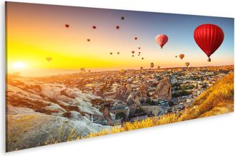 Islandburner Bild auf Leinwand Heißluftballons Fliegen Über Spektakulären Kappadokien Bilder Wandbilder Poster