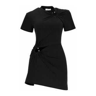Paco Rabanne Ringdetail Minikleid - - Dresses - Damen - Schwarzk - S