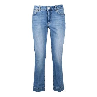 Sportmax Femme, Jeans, Bleu, Taille: W30 Schermo Jeans Bootcut Courts