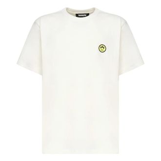 Barrow Barrow, Homme, Tops, Beige, Taille: XS Sourire Col Rond T-shirt en Coton